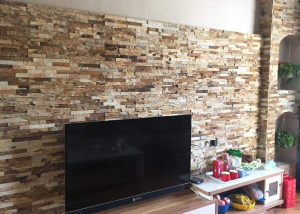 Stacked Stone Accent Wall Behind a TV: Design & Install Guide - Top ...