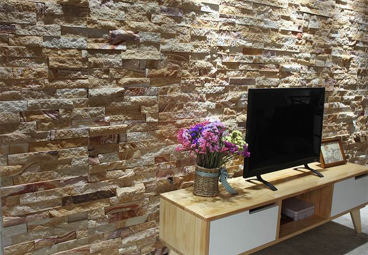 Stacked Stone Accent Wall Behind a TV: Design & Install Guide - Top Source Stone
