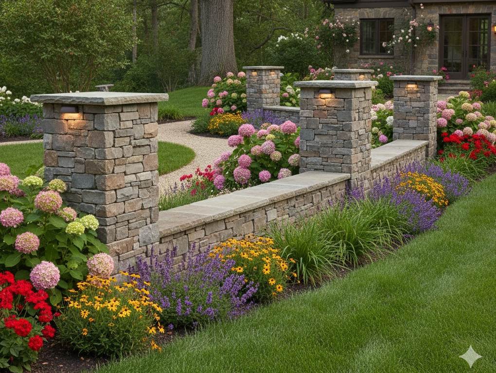 How to Build a Stacked Stone Mailbox Column & Post